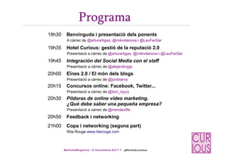 Presentació #ehotelexperts Hotel Curious | PPT