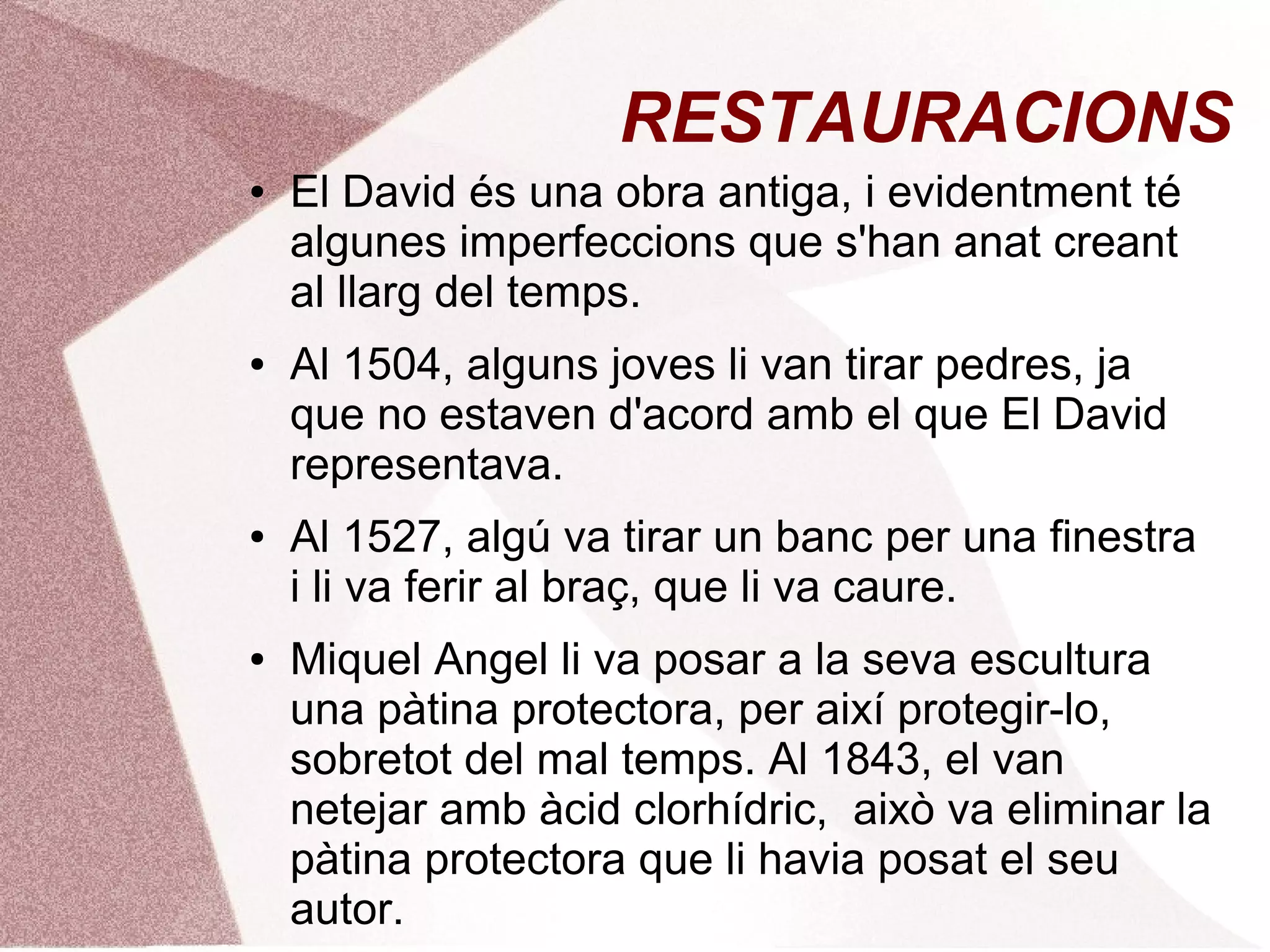 El David de Miquel Angel | ODP