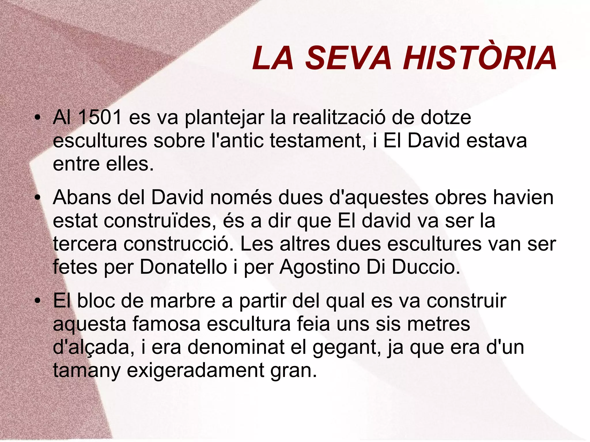 El David de Miquel Angel | ODP