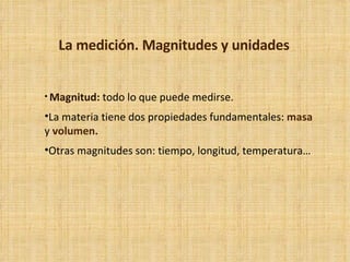 Masa y volumen | PPT