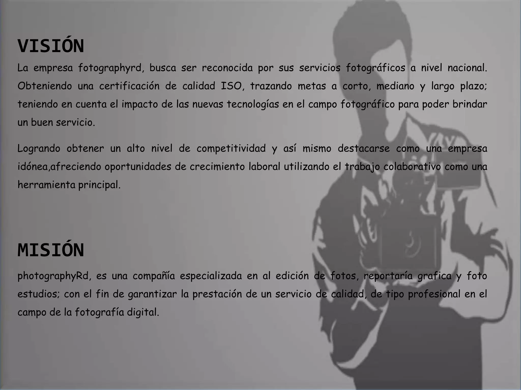empresa mision vision | PPTX
