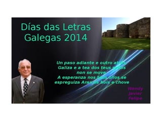 Carteis Letras Galegas 2014 | PPT