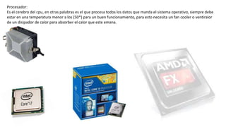 Componentes del CPU | PPTX