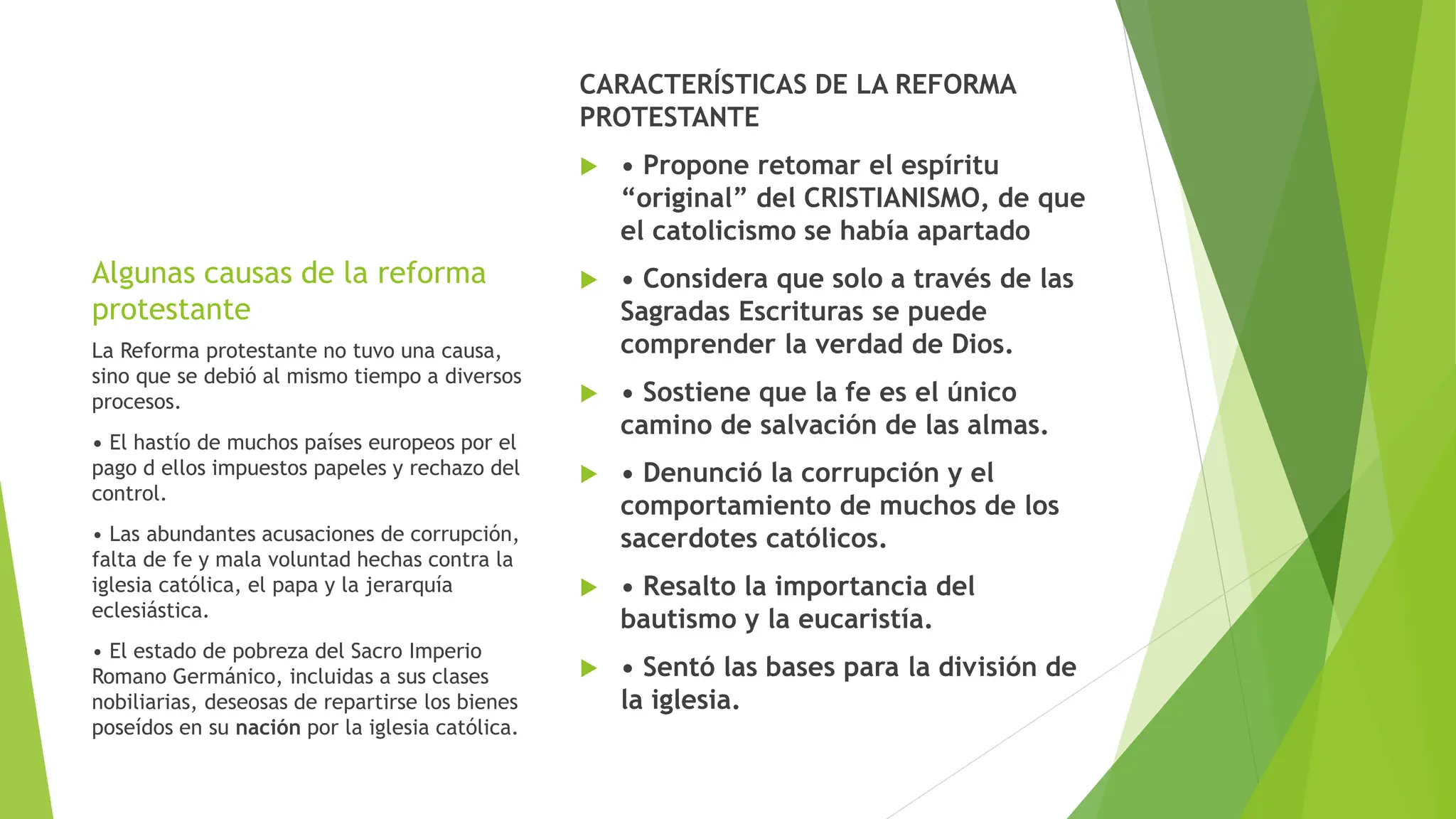 reforma protestante en la edad media en europa | PPT