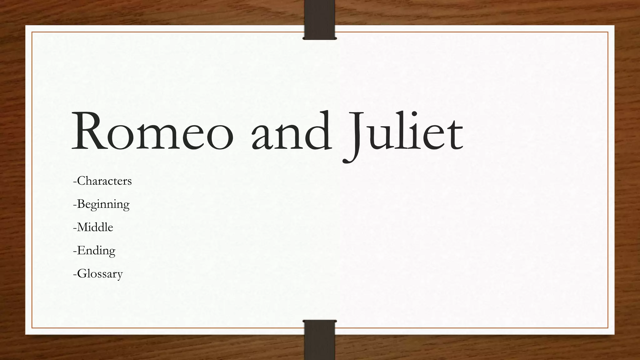 Romeo and Juliet | PPT