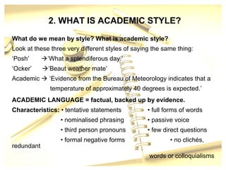 Presentación academic writing | PPT