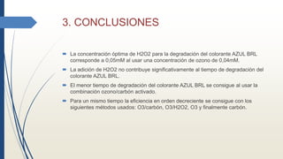 Degradación de colorantes azoicos con Ozono | PPTX