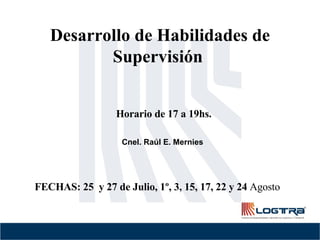 PresentacióN Curso De Supervisores Y Trabajo En Equipo | PPT