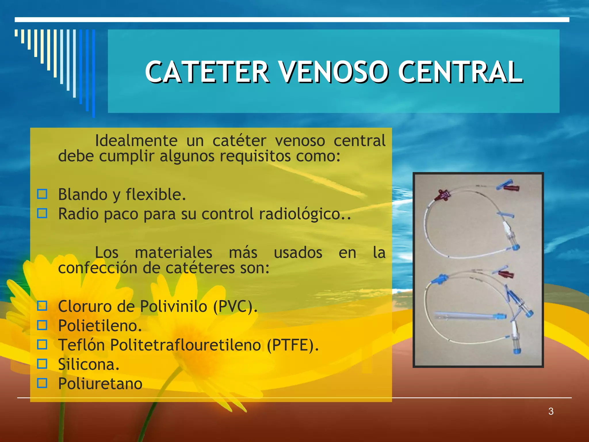cuidados del cateter venoso central