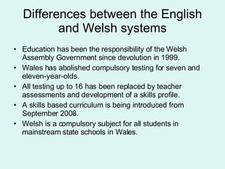 Neil Gibbons presentation. Welsh educational System | PPT