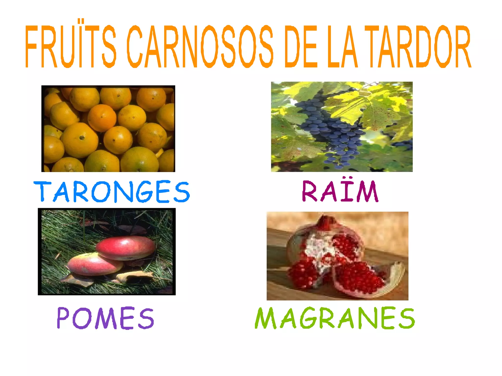 fruits de La Tardor | PPT