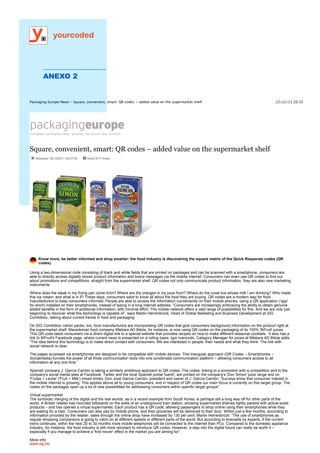 Ejemplo de producto con Código QR | PDF