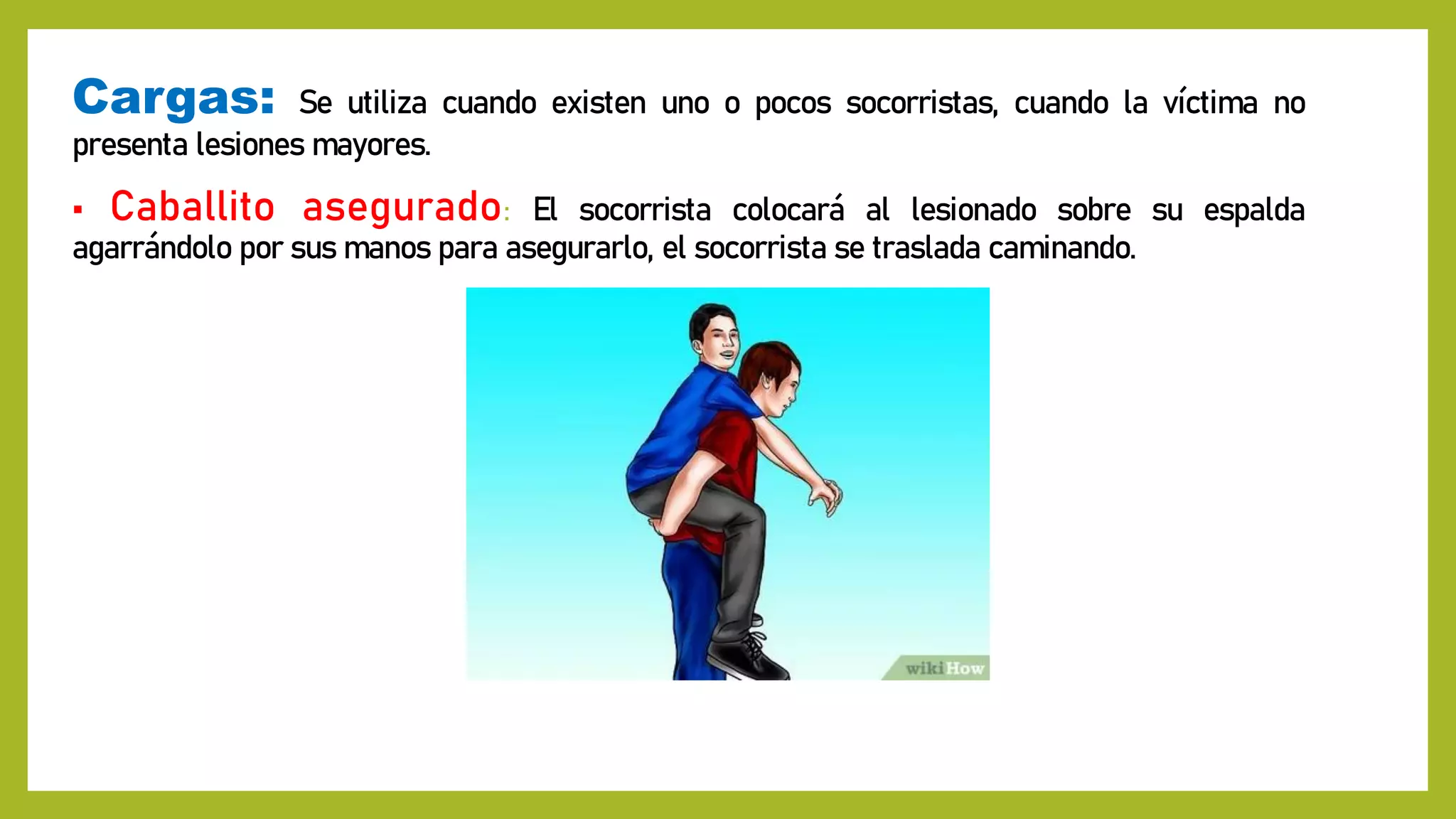 tipos de arrastre y cargas | PDF | First Aid | Injuries