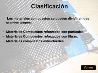 Presentación 02.tipos de materiales. materiales compuestos | PPSX