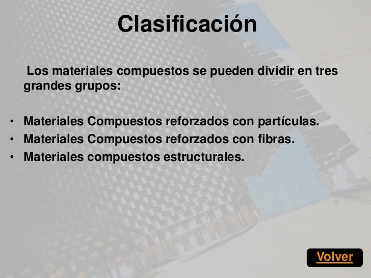 Clasificacion De Los Materiales Compuestos - slingo