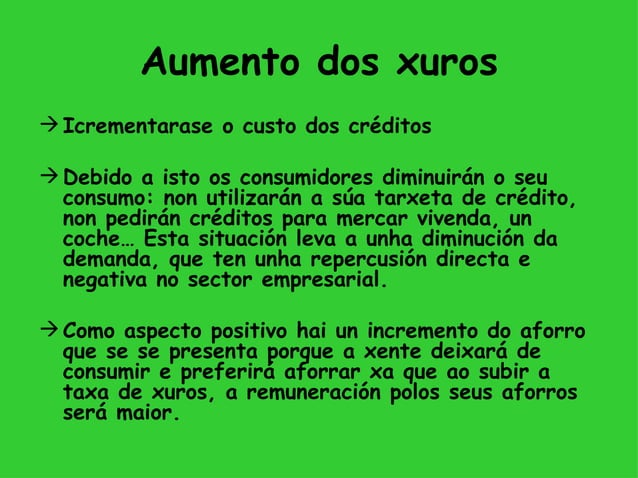 Tipos de xuros | PPT