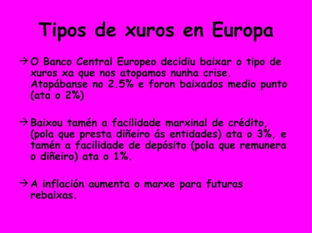 Tipos de xuros | PPT