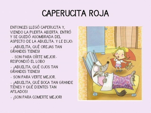 CUENTO DE CAPERUCITA ROJA | PPT