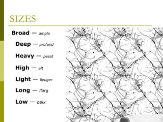 SHAPES, MEASURING and SIZES | PPT