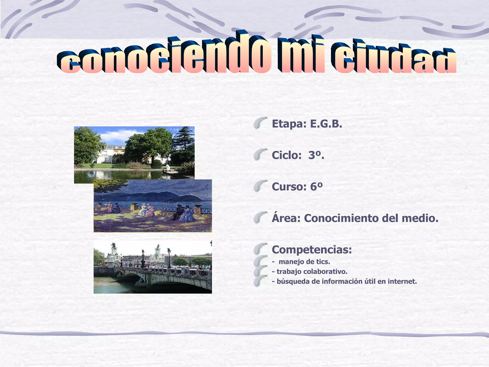 conociendo mi ciudad | PPT
