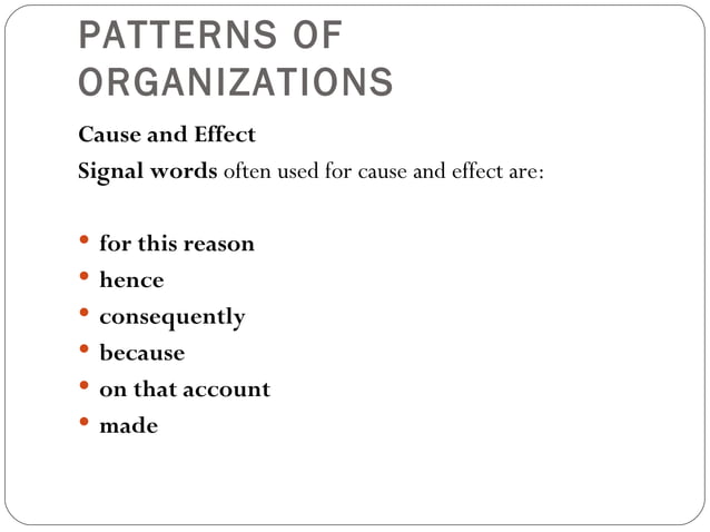 pattern of organization | PPT
