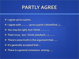Agreeing / Disagreeing | PPT