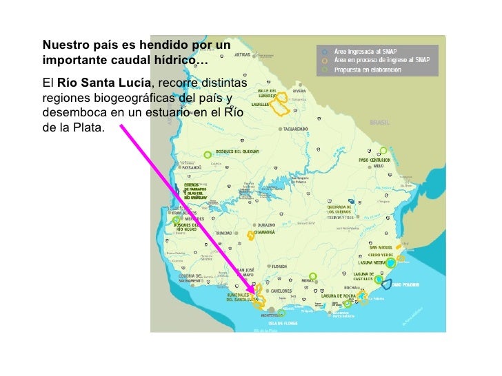 Estado de la cuenca del Rio de Santa Lucia
