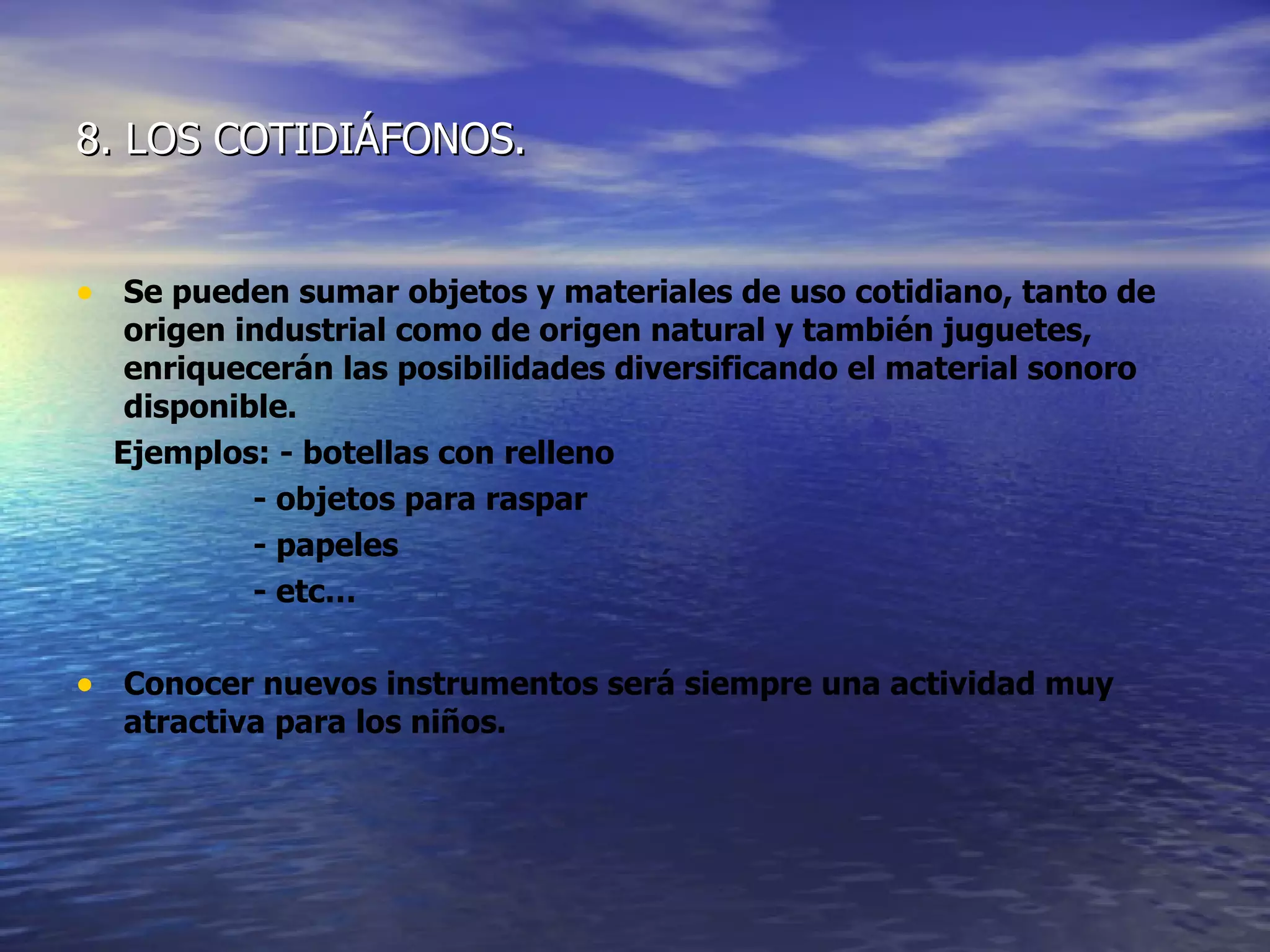 los instrumentos | PPT