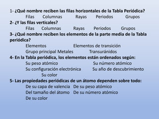 TABLA PERIÓDICA | PPTX