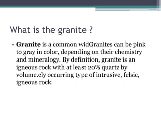 granite | PPTX