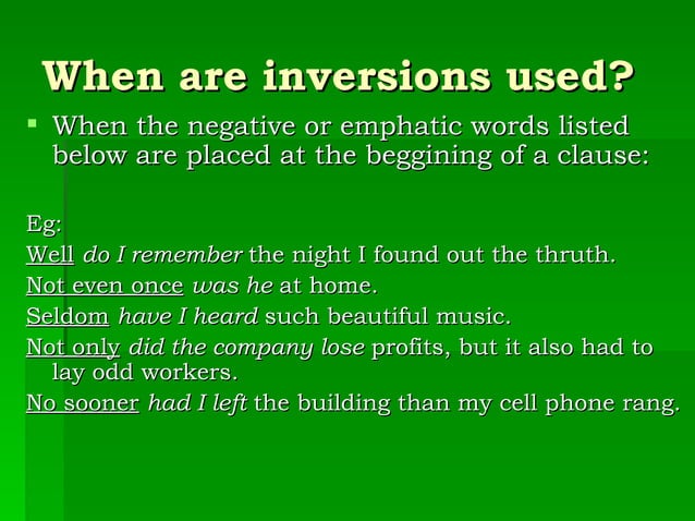 INVERSIONS | PPT