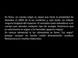 El color Negro | PPTX