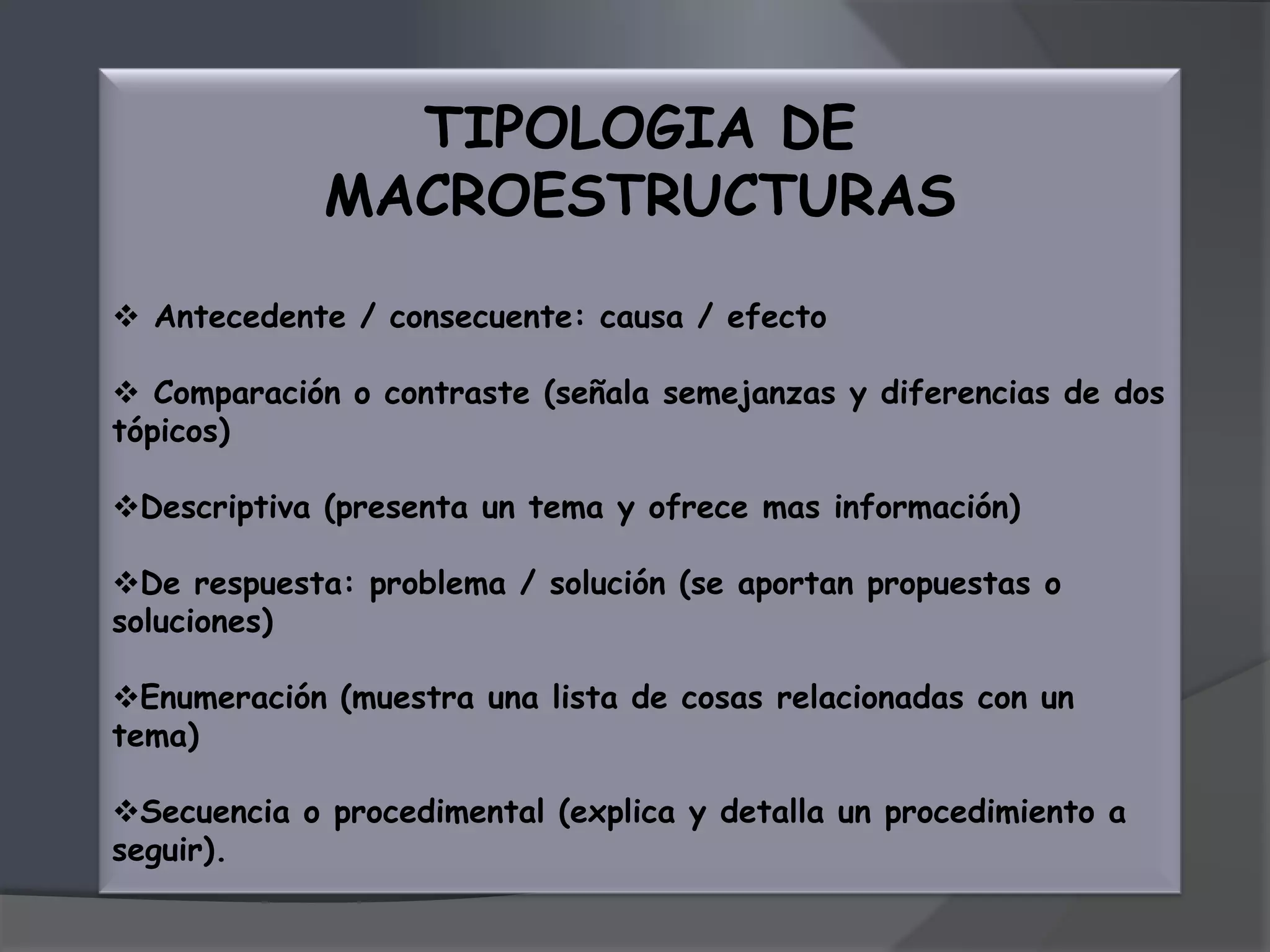 macro-estructura del texto | PPTX