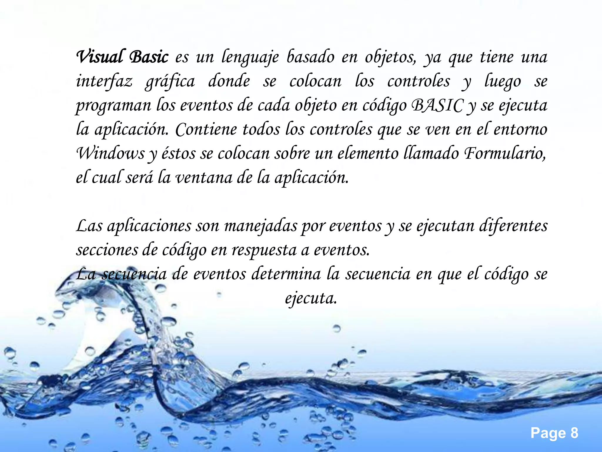 Generalidades de Visual Basic | PPTX