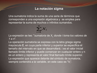 Notación Sigma | PPTX