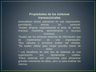Base de datos Transaccional | PPTX