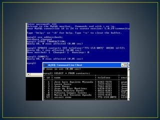 Base de datos Transaccional | PPTX