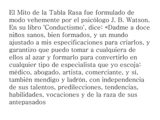 TABLA RASA | PPT
