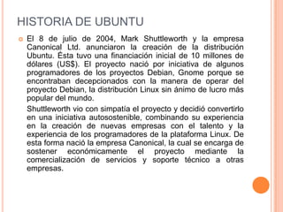 Evolucion Ubuntu | PPTX