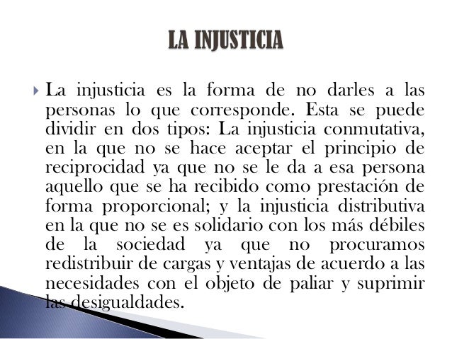 la injusticia de la justicia
