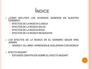 Los efectos de la música en el cerebro | PPTX