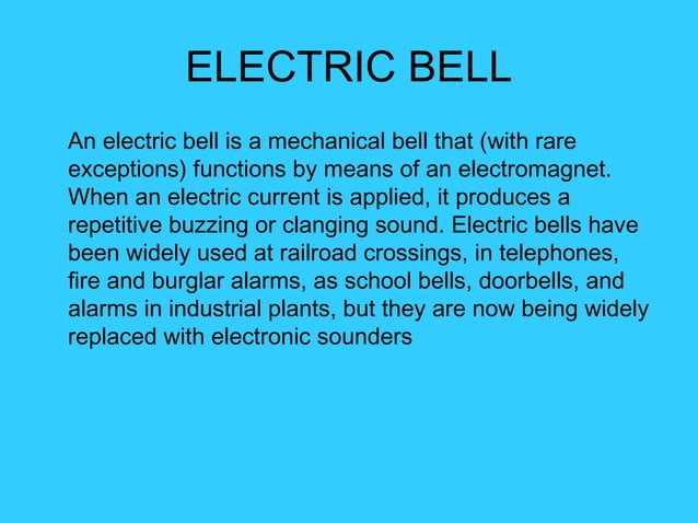 How does the bell work | PPT