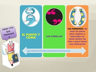 SIGNOS DE PUNTUACION 4° PRIMARIA BASTO SANDRA | PPTX