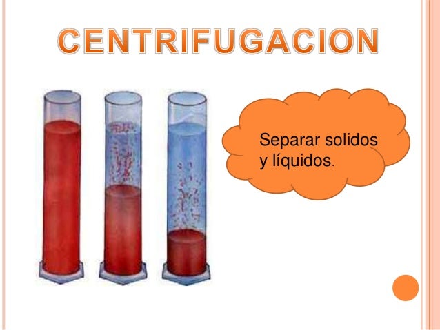 Centrifugación.