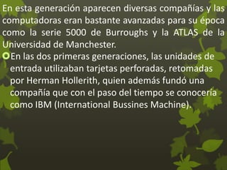 La evolucion de las computadoras y uso de los procesos tecnicos | PPTX