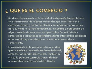 comercio | PPTX