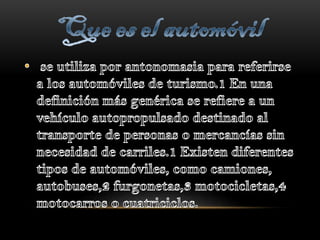 los automoviles | PPTX