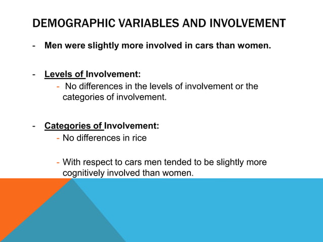 Workshop 1 Presentation - Consumer Involvement: Understanding Consumer Behavior | PPT