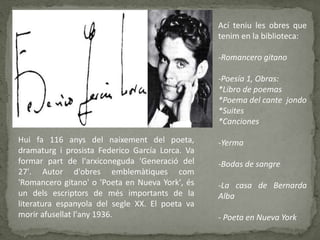 Guia de Lectura: F. García Lorca | PPT