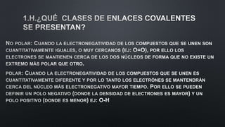 TALLER DE ENLACES QUIMICOS | PPT